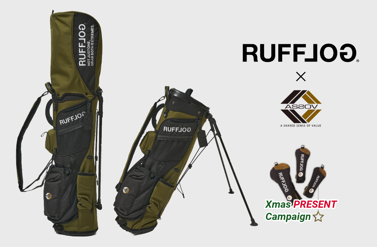 【クリスマス限定企画🎅🎄 】RUFFLOGキャディバッグお買い上げでヘッドカバー1点プレゼント！