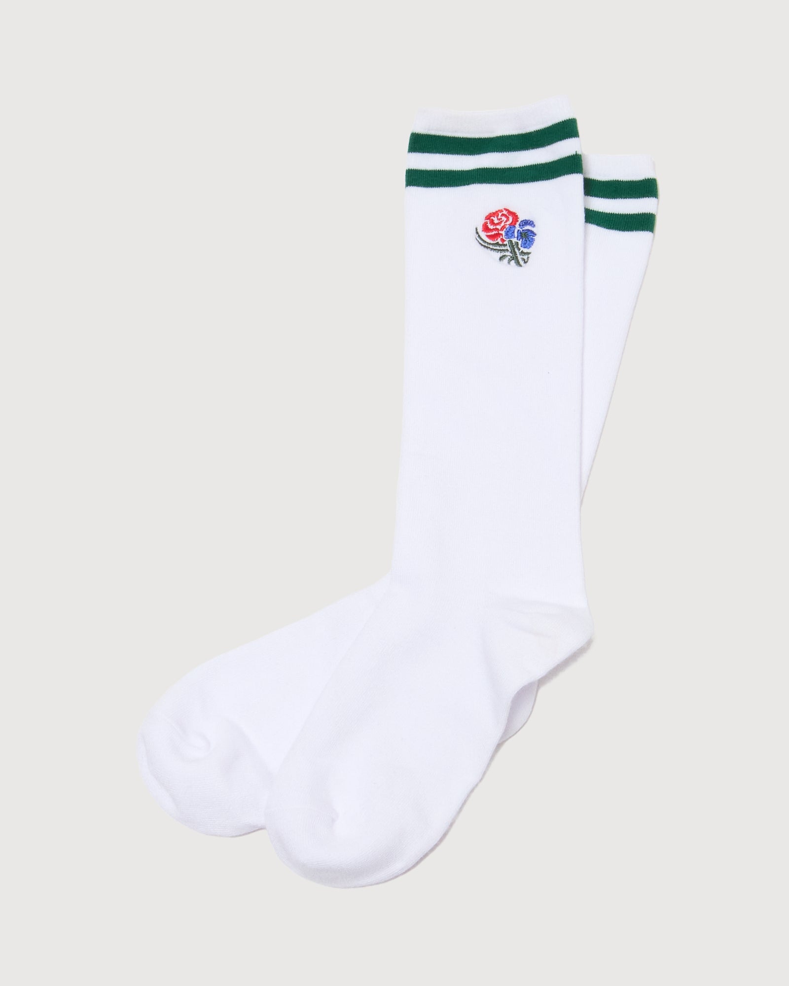 CIRCLE CORE LOGO LINE SOCKS WHITE – RUFFLOG