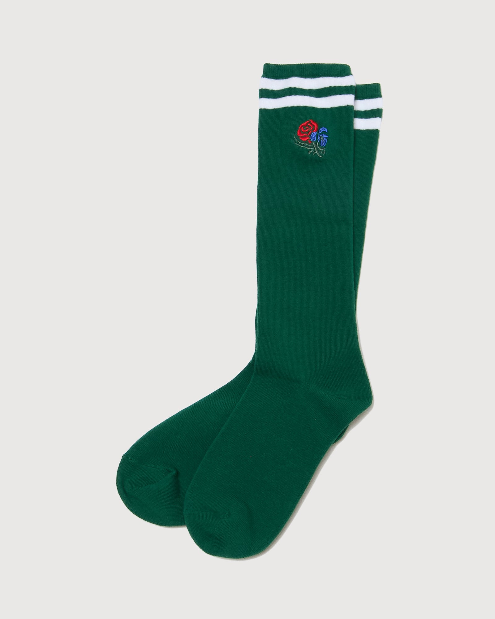 CIRCLE CORE LOGO LINE SOCKS GREEN – RUFFLOG