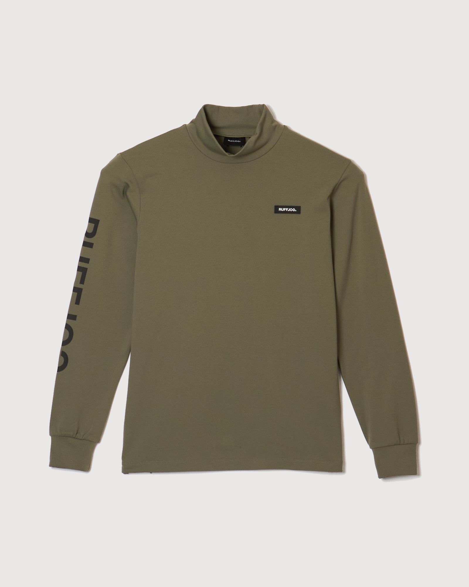 EXTRA WARM L/S MOCK NECK KHAKI – RUFFLOG