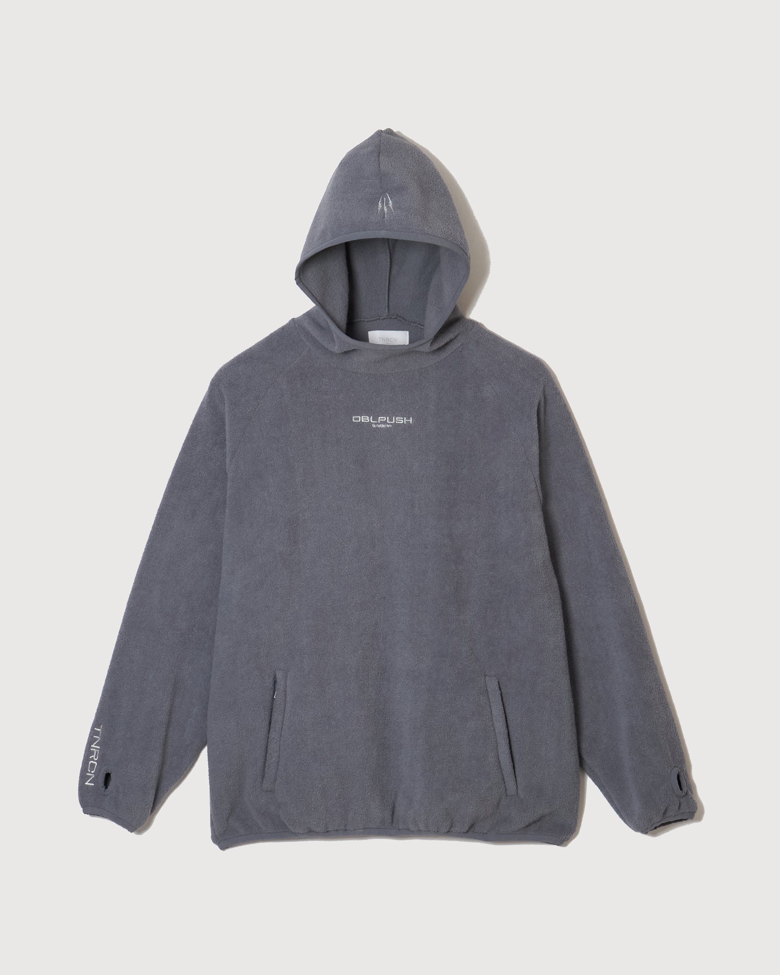 FLEECE PULLOVER HOODIE GRAY – RUFFLOG